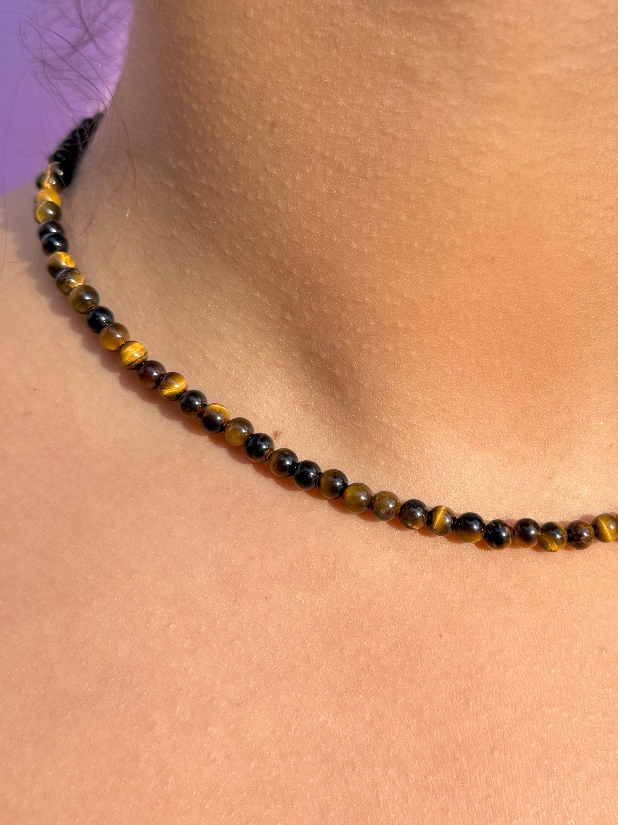 TIGERS EYE CHOKER NECKLACE